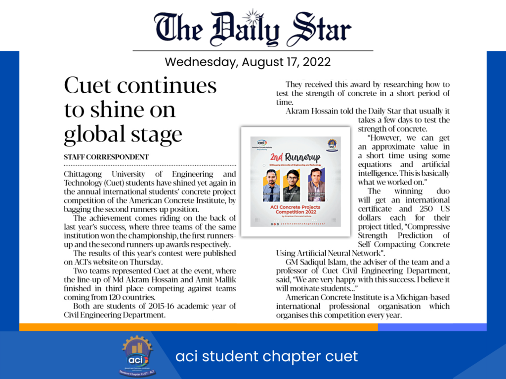 ACI Student Chapter - CUET